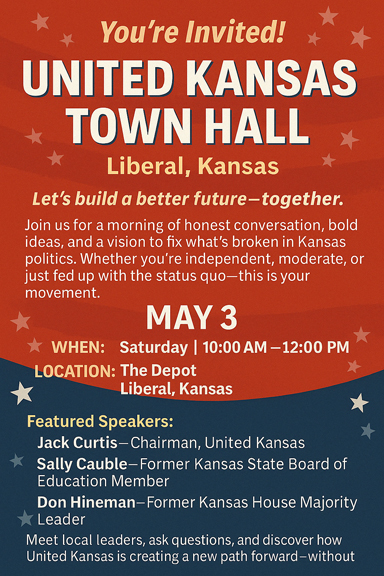 United Kansas to host town hall in Liberal Saturday